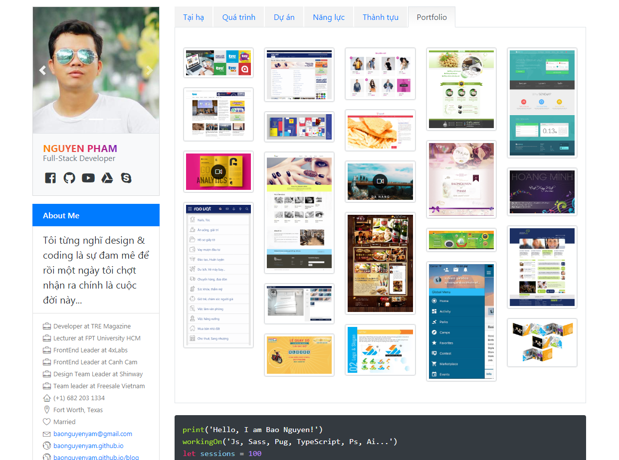 Nguyen Pham - Hồ sơ năng lực
